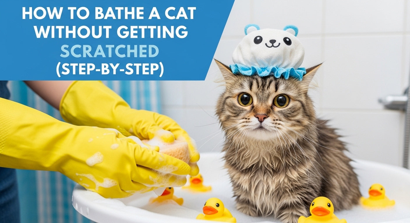 How to Bathe a Cat Without Getting Scratched: A Complete Guide – Miki ...