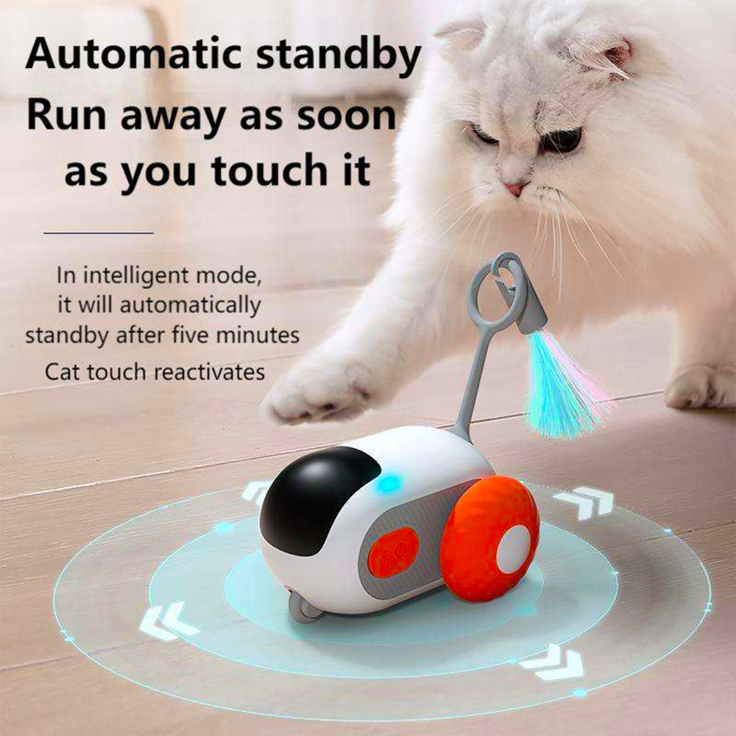 Smart Electric Remote-Control Cat Toy for Calming Small Mice to Run an ...